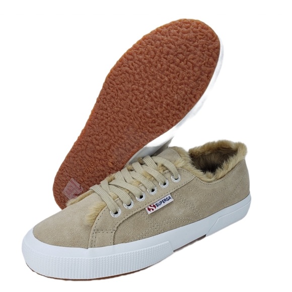 Superga | Shoes | New In Box Womens 275 Furtrimmed Anklehigh Suede ...